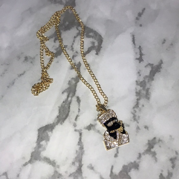 Jewelry | New Bart Simpson Iced Out Pendant With Chain | Poshmark